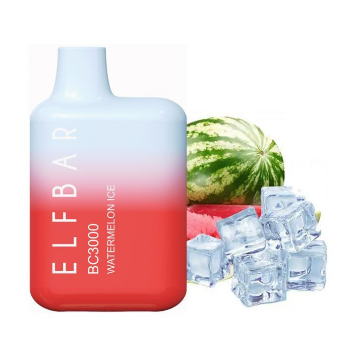 ELF BAR BC3000 - WATERMELON ICE 5% - RECHARGEABLE - ELF BAR