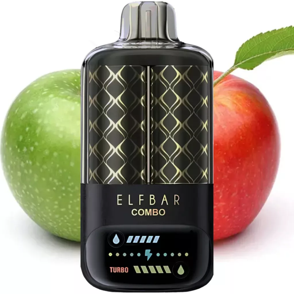 ELF BAR COMBO - GREEN APPLE AND DOUBLE APPLE SHISHA Disposab
