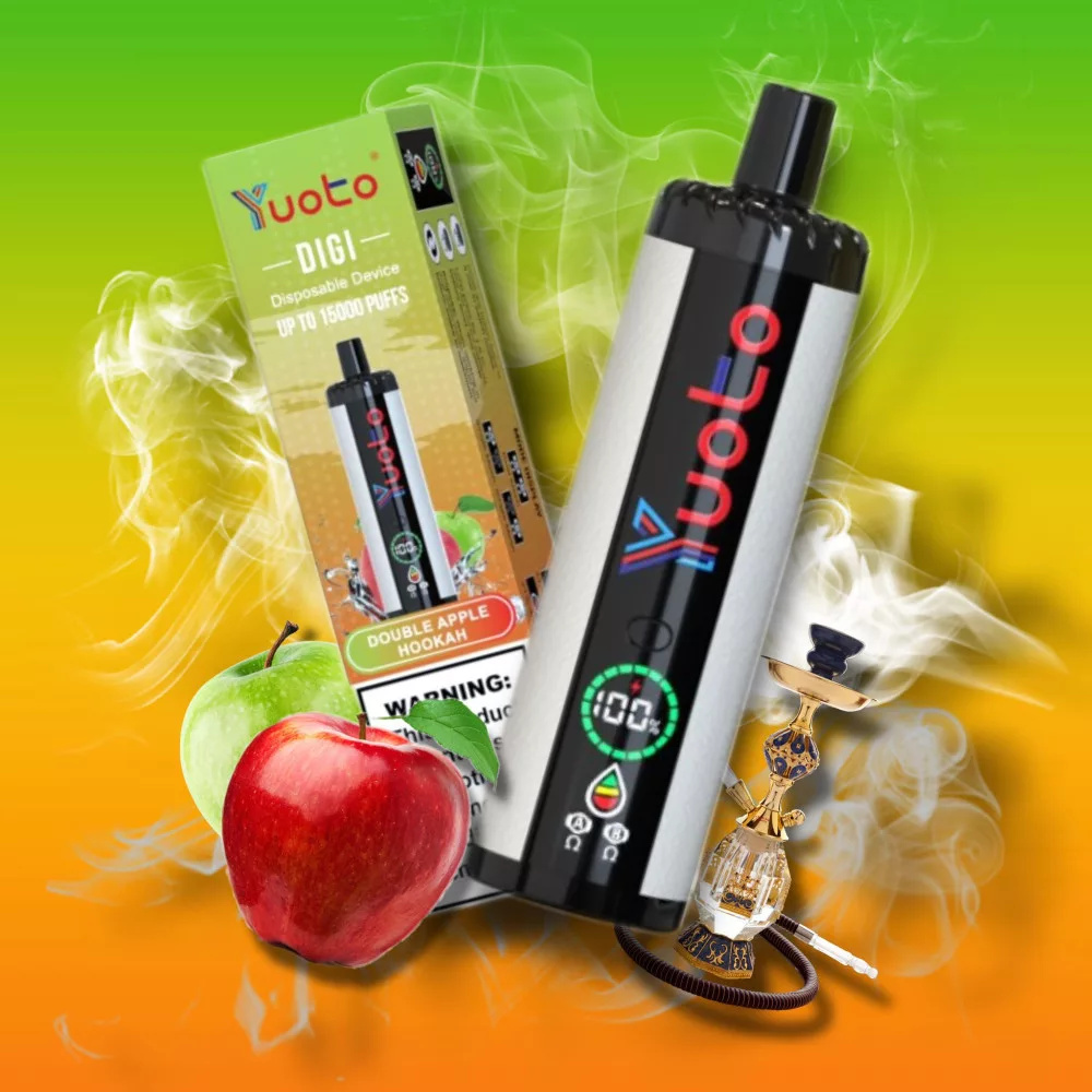 YUOTO DIGI - DOUBLE APPLE HOOKAH 5% - RECHARGEABLE - ELF BAR